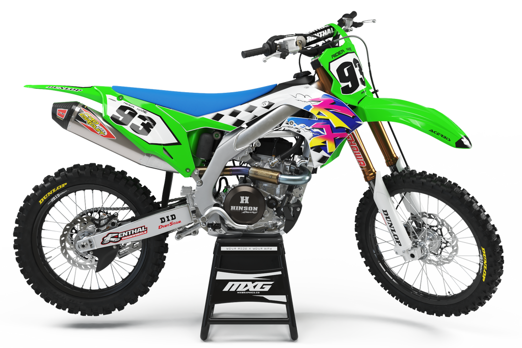 Kawasaki Retro Graphic Kit – MX Graphics