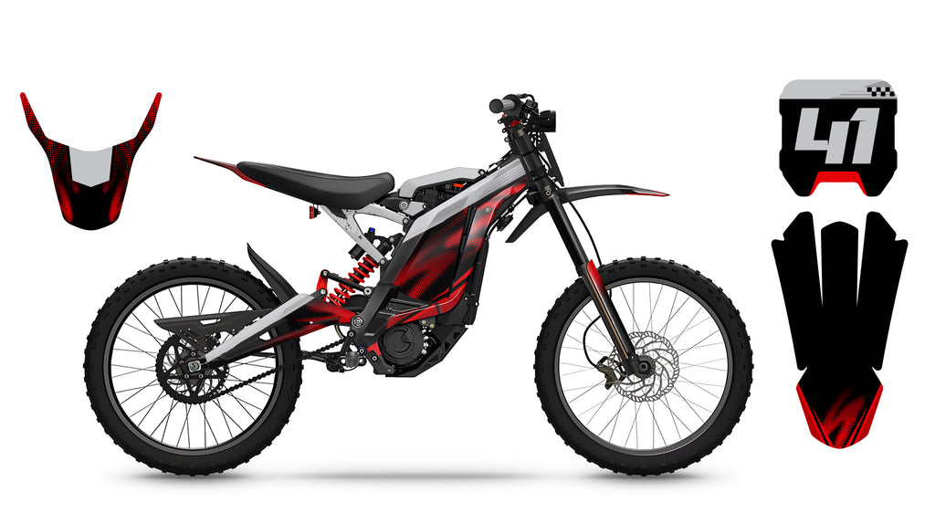 Surron S1 Red Graphic Kit – MX Graphics