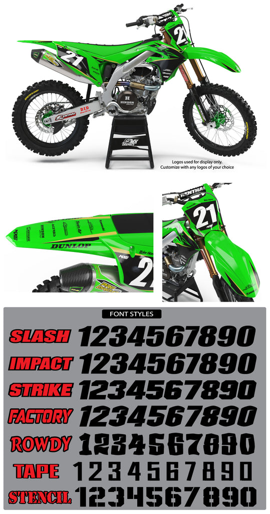 Kawasaki Factory Graphic Kit – MX Graphics