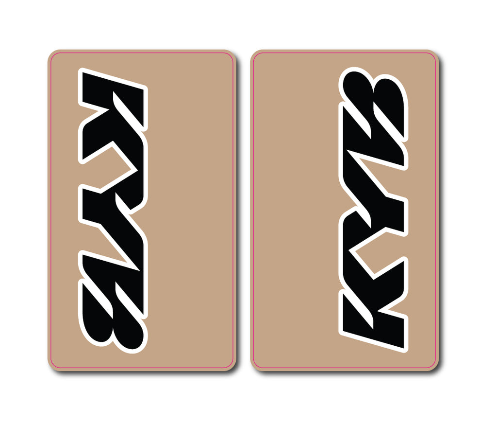 KYB Clear Upper Fork Tube Decals – MX Graphics