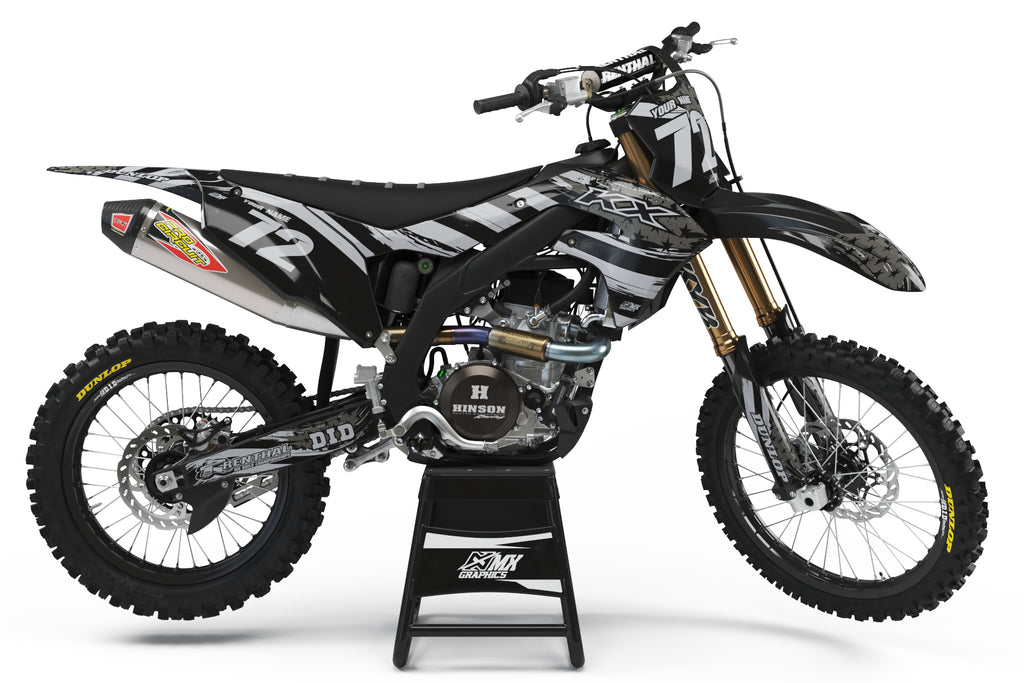 Kawasaki MX6 Black Graphic Kit – MX Graphics