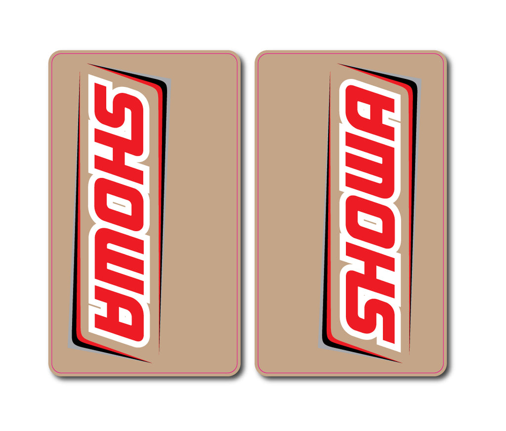 Showa Clear Upper Fork Tube Decals – MX Graphics